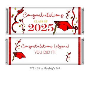 Custom Graduation Candy Wrappers 2026: Printed Personalized Party ...