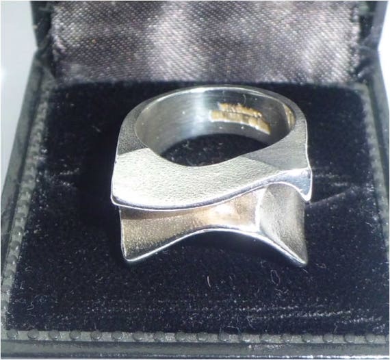 Vintage Lapponia Finland Sterling Silver Ring Size UK L | Etsy