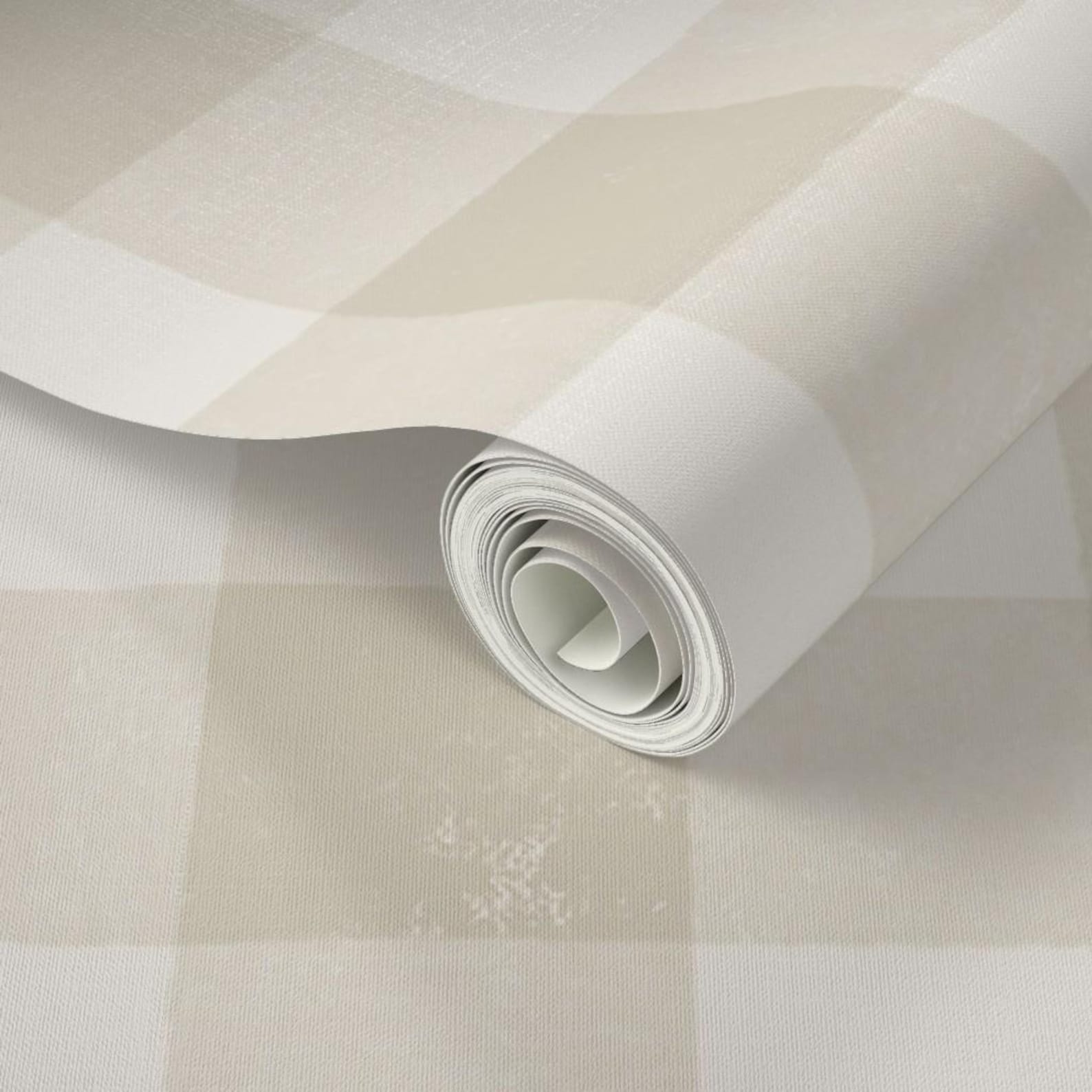 Greige Check Wallpaper – Pastel Gingham Peel and Stick Wallpaper ...