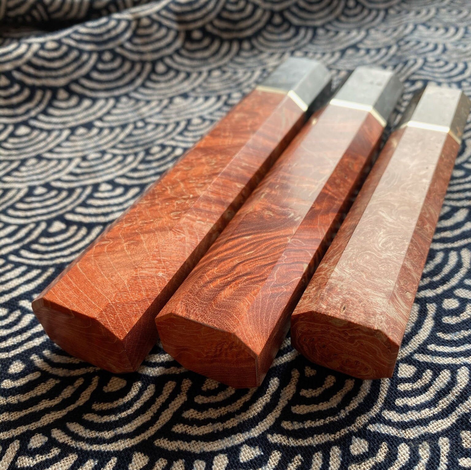 Custom Octagonal Japanese Handle - Kyoto Sunset Warm Orange Color ...
