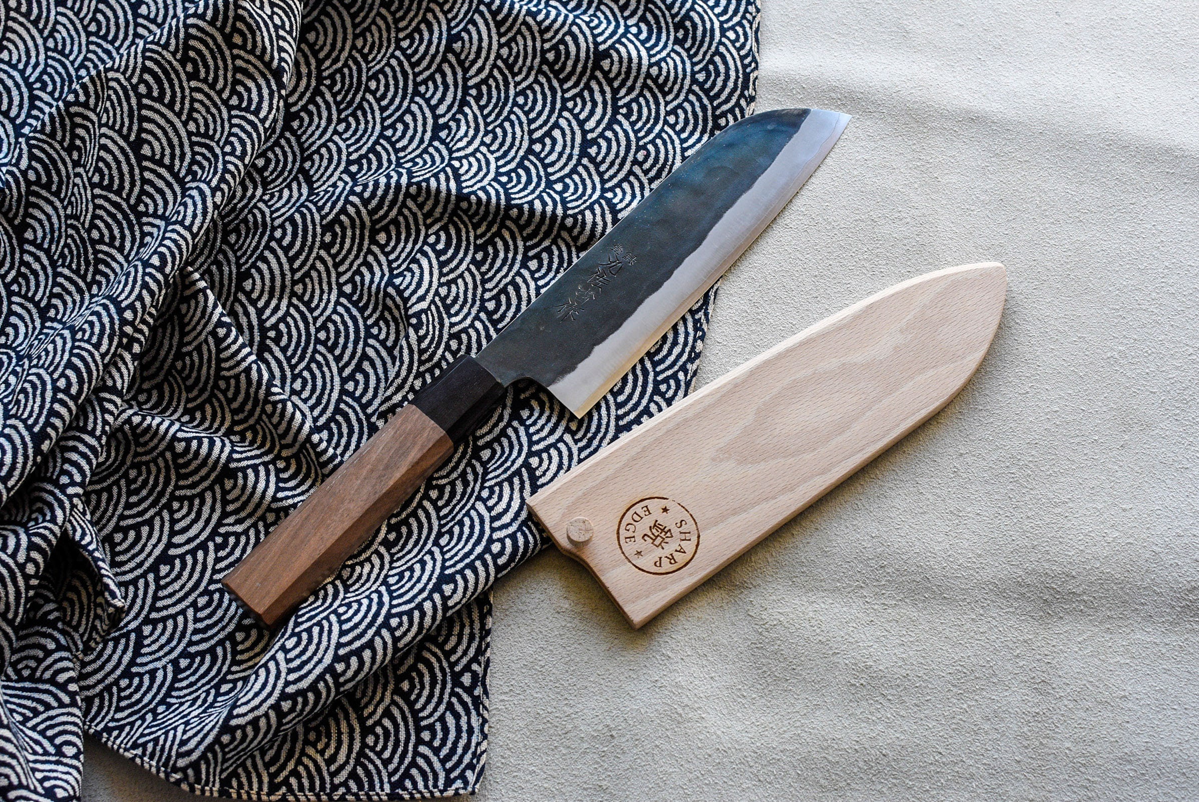 Wooden Saya Cover for SANTOKU Knife - Etsy