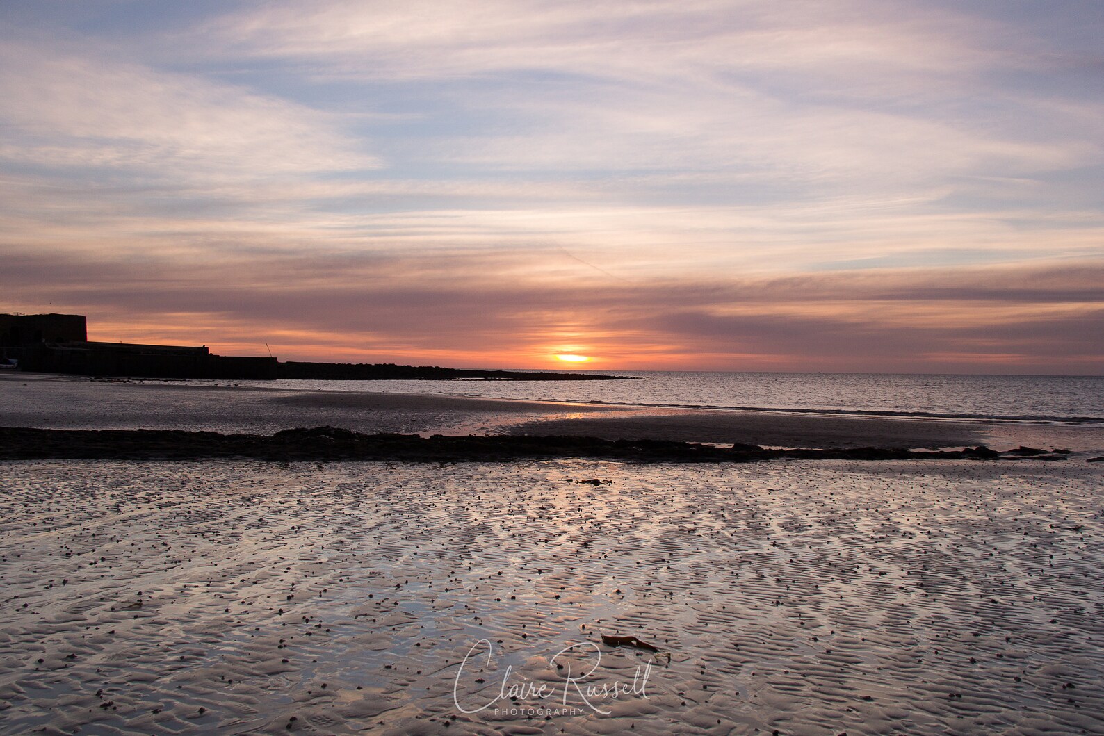 Beadnell Bay Sunrise, Northumbria. Northumbrian Photography. Coastal ...