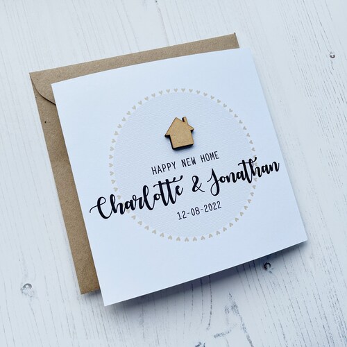 New Home Card Personalised New Home Card First Home Card - Etsy UK
