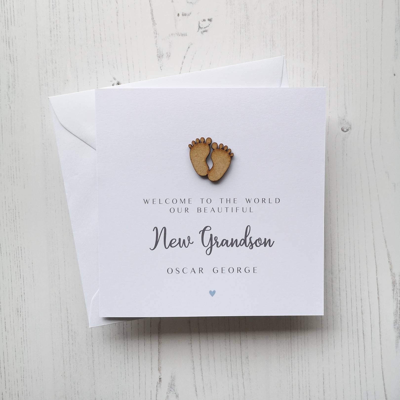 Personalised New Grandson Card Our New Grandson Card | Etsy UK