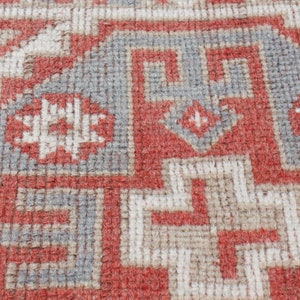 SMALL OUSHAK RUG 24x38 Inch,62x97cm, Hand Made Turkish Rug, Pastel Rug ...