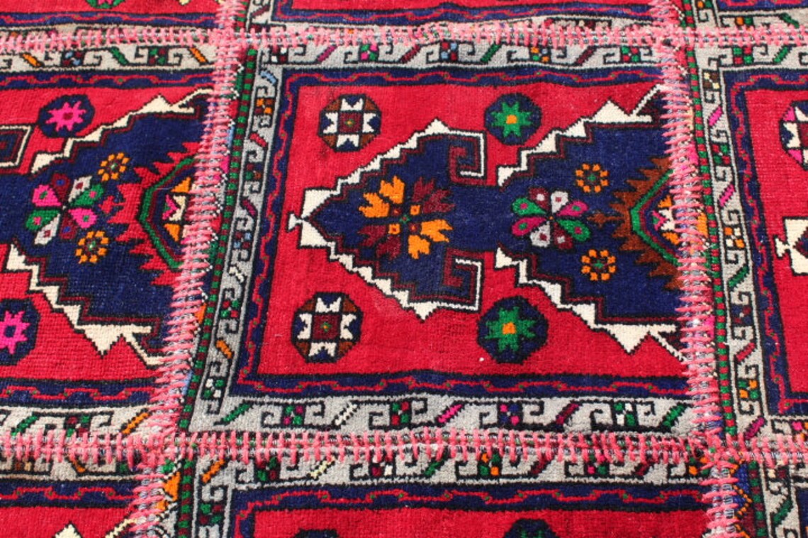 PATCH RUG 48 X50 Inch 124 X 129 Cm Patch Work Rug Patchwork | Etsy