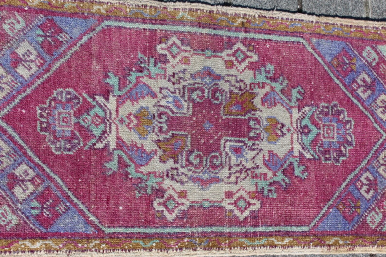 SMALL OUSHAK RUG 22 X 36 Inch 57 X 92 Cm Hand Made Turkish - Etsy