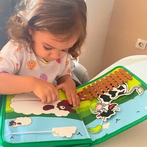 Montessori Felt Book - Little Farmer | Busy Book 1,2,3,4 Years Old ...