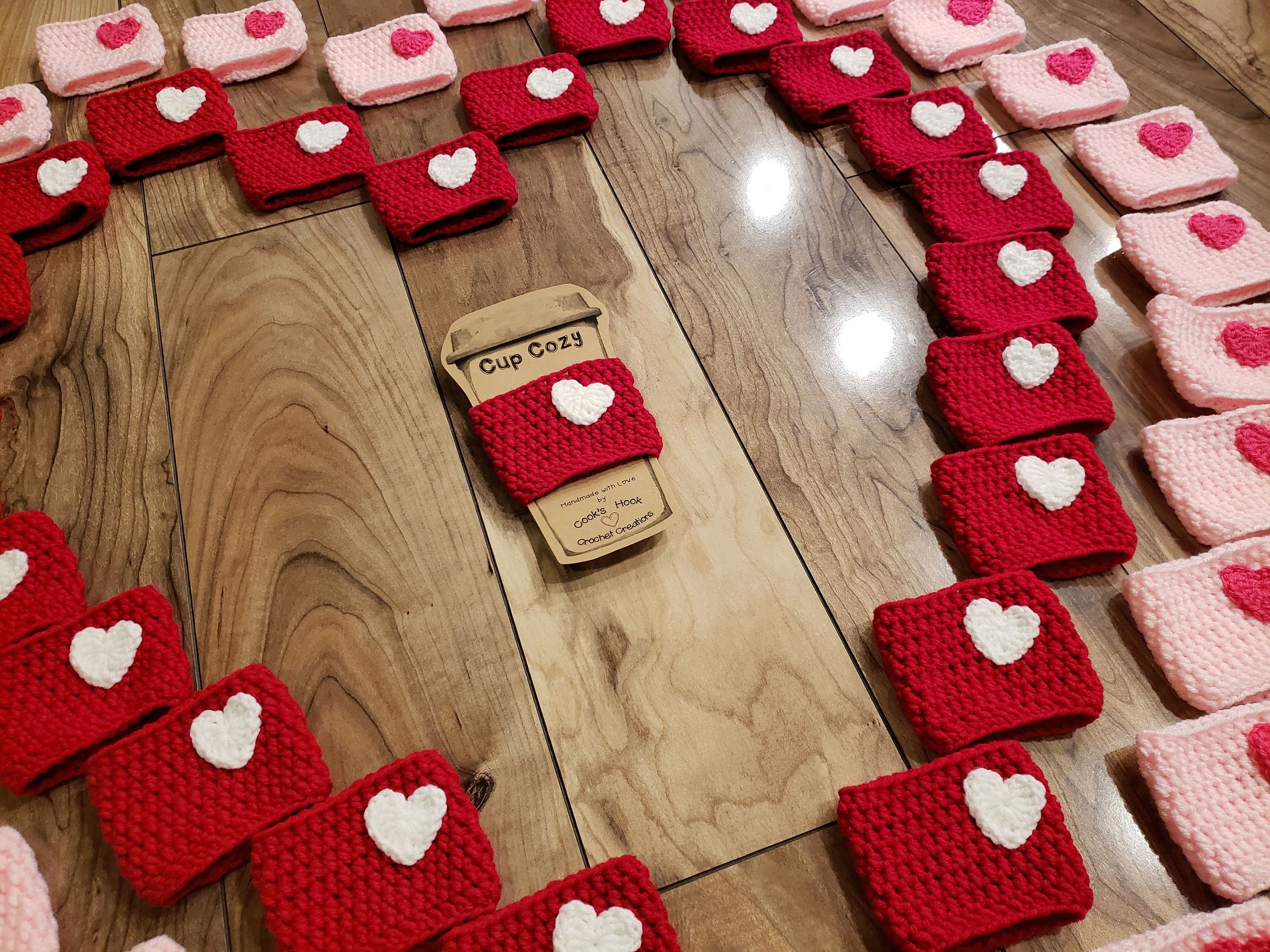 Lots of Love Heart Cup Cozy - Etsy
