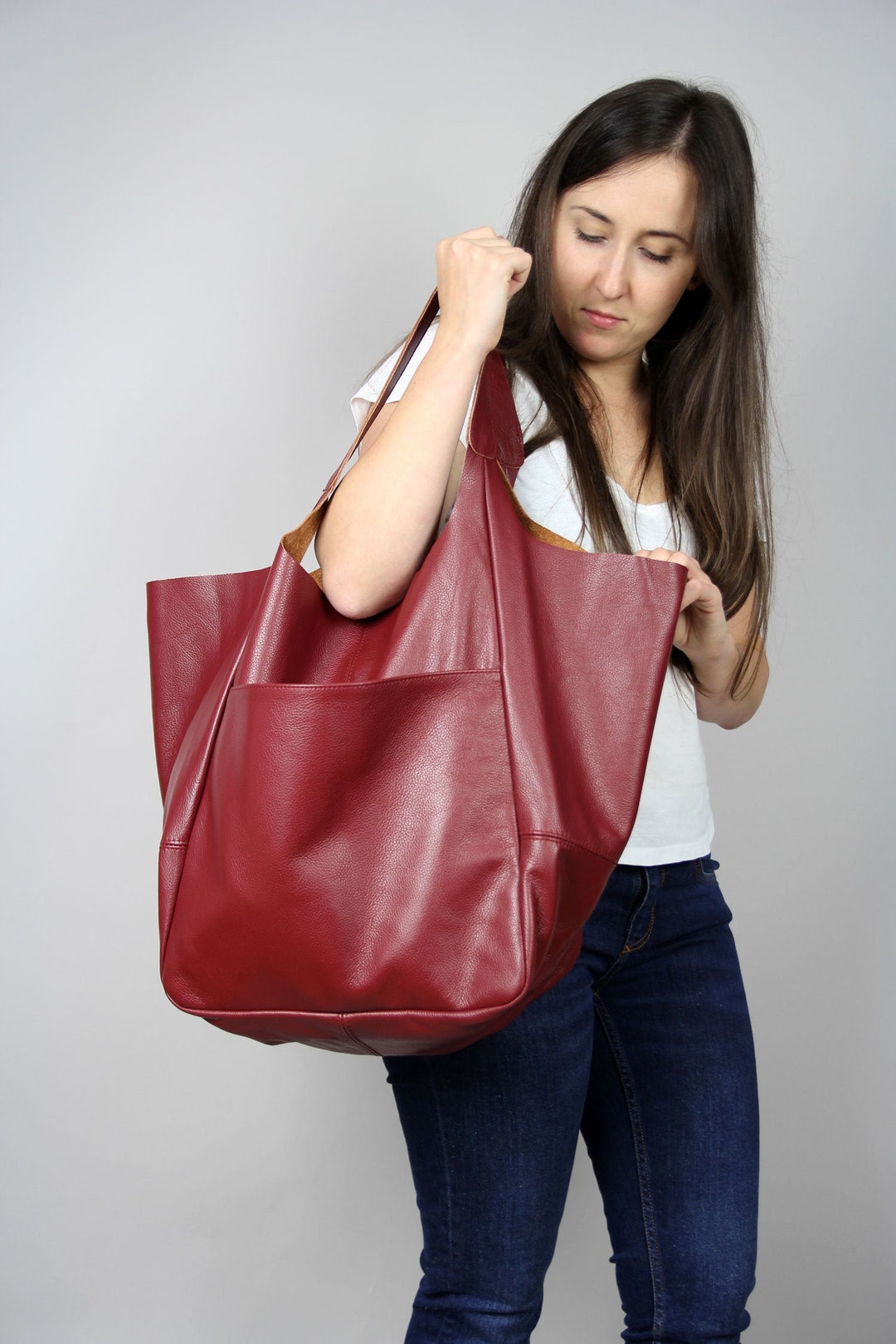 Weekender Oversized Bag, Soft Carryall Bag, Large Every Day Bag ...