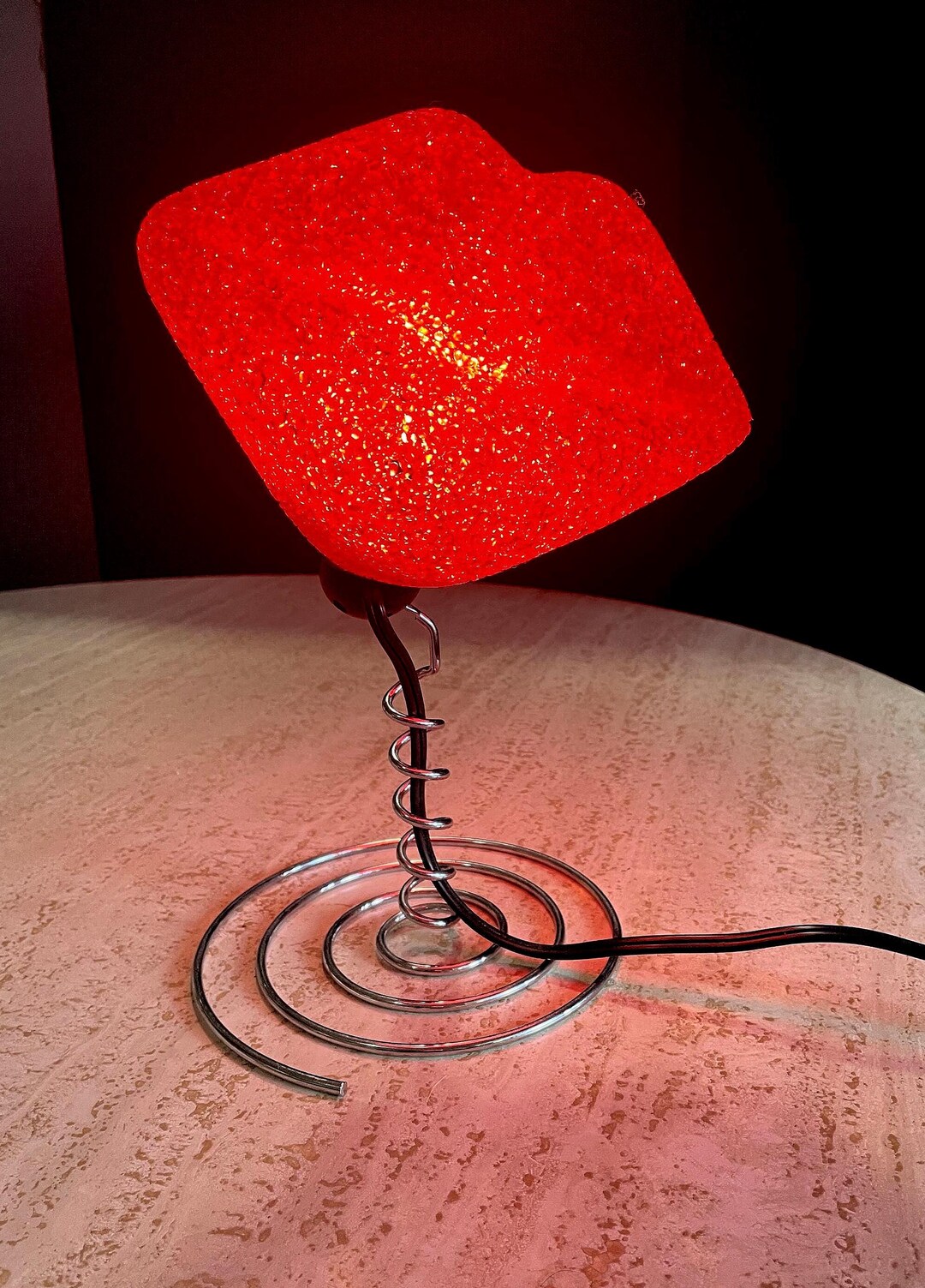 Vintage Pop Art Luscious Red Lips 1980s Popcorn Accent Lamp - Etsy