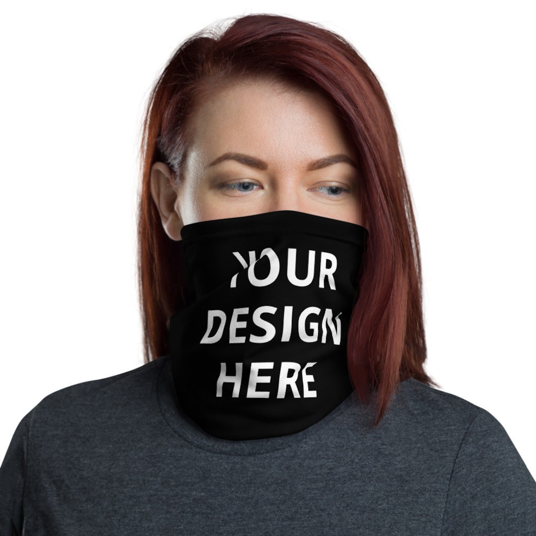 CUSTOMIZABLE / ANY COLOR Face Mask - Neck Gaiter - Neck Warmer - Custom ...