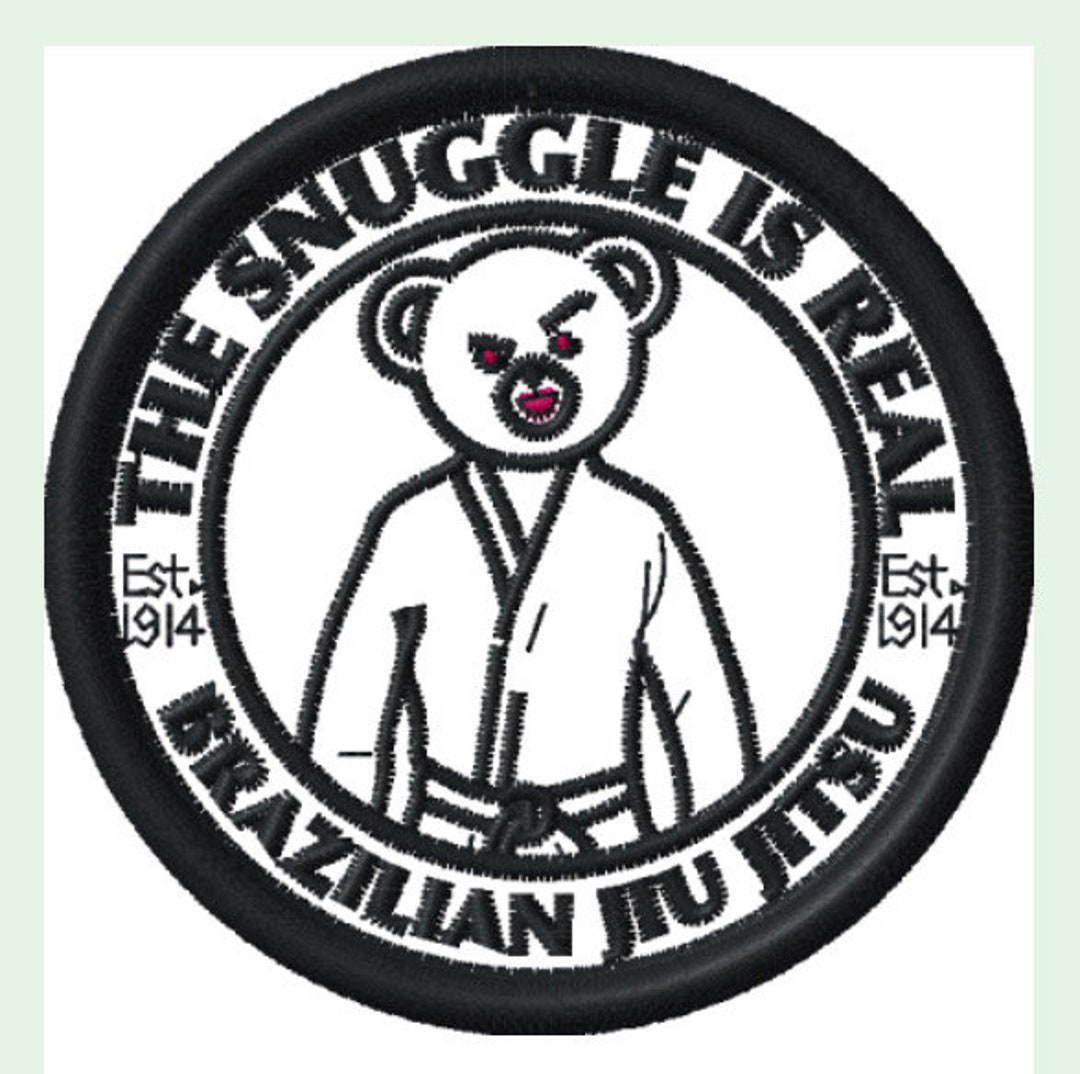 The Snuggle is Real Jiu Jitsu Patch - Jiu Jitsu Patch - BJJ Patch - MMA ...