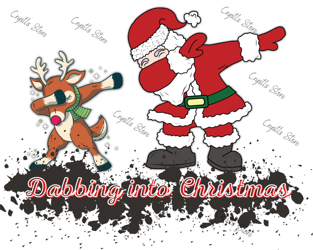 Dabbing Santa Png Dabbing Reindeer Png Instant Download - Etsy