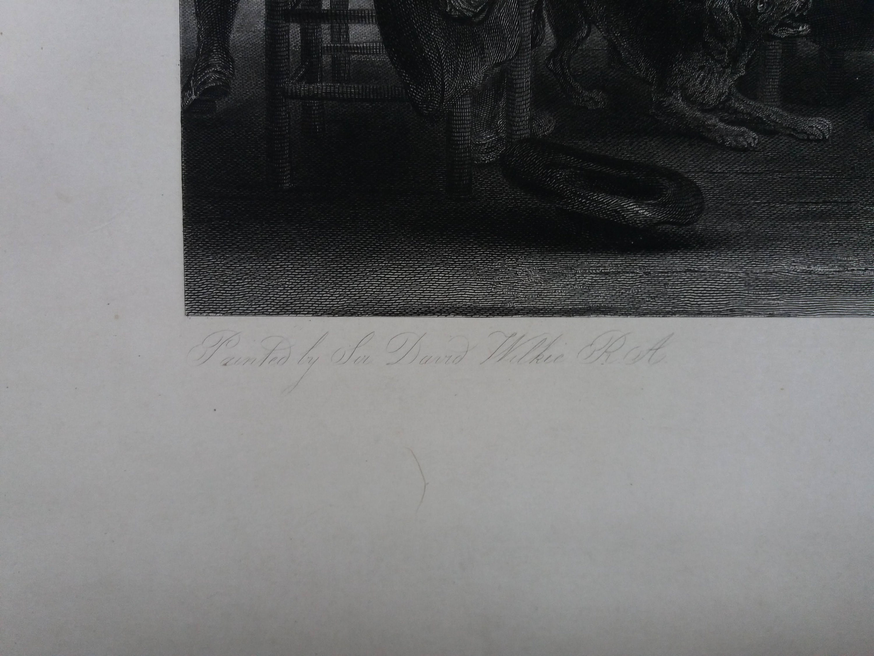 Rare the Smugglers Intrusion Engraved by Frederick Bacon After Sir David Wilkie Artist Before ...