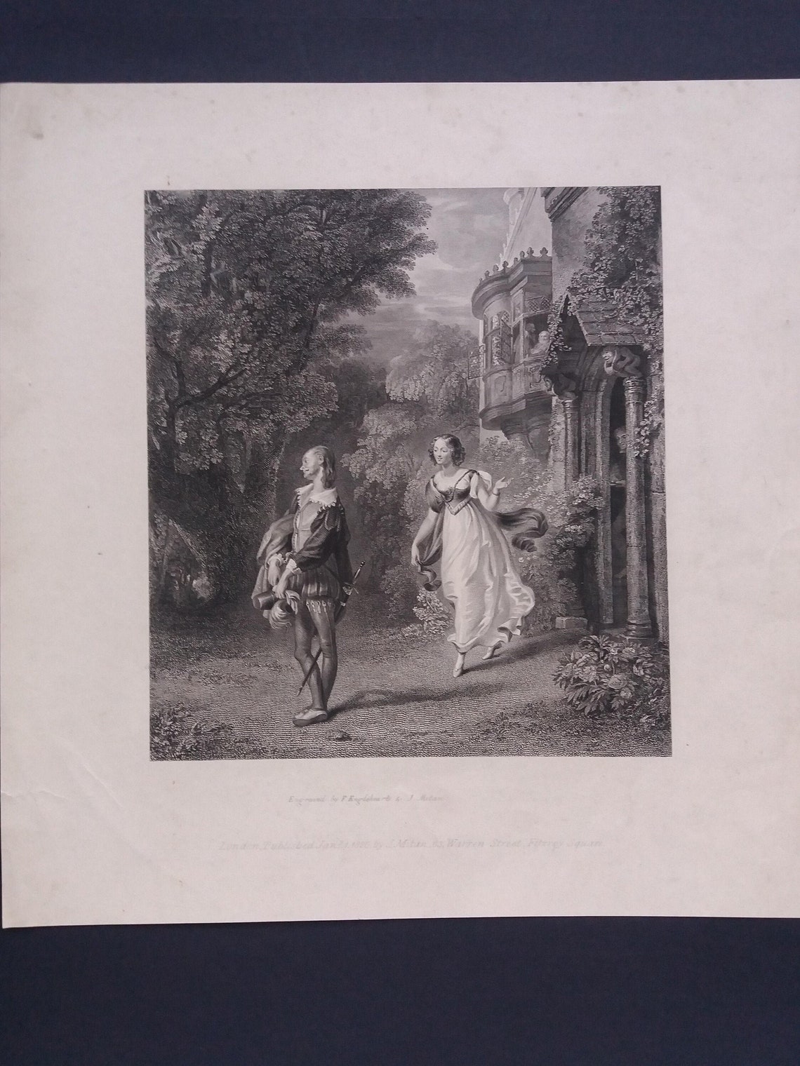 Rare Anne Page Merry Wives of Windsor, Act I Before Letters Proof Eng'd ...