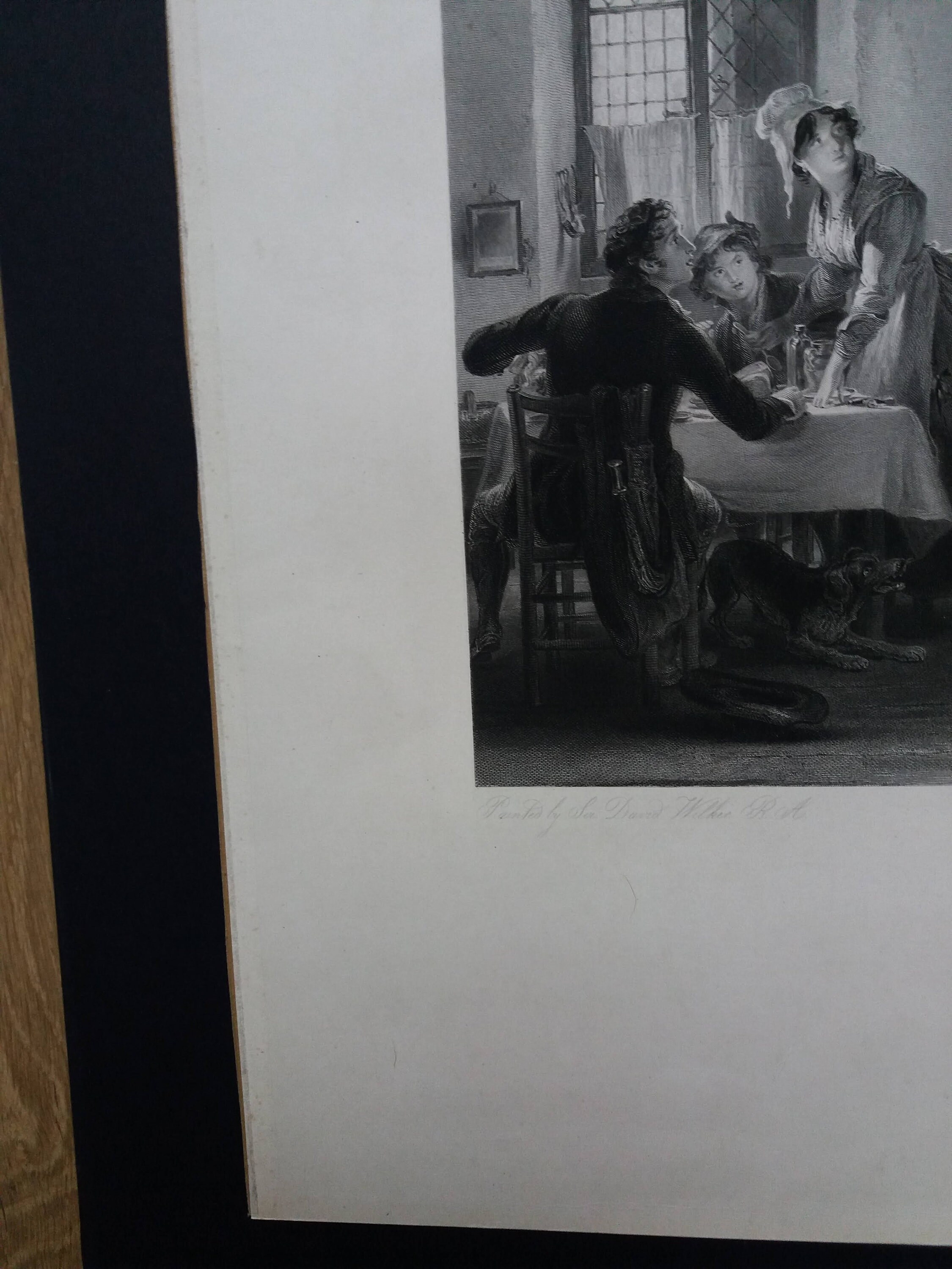 Rare the Smugglers Intrusion Engraved by Frederick Bacon After Sir David Wilkie Artist Before ...