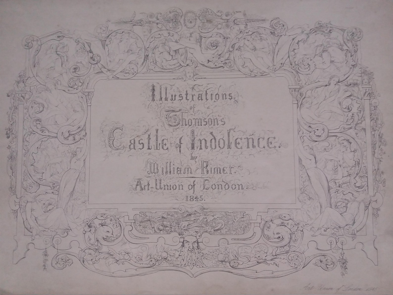 Rare Thomson's Castle of Indolence by William Rimmer Art Union of ...