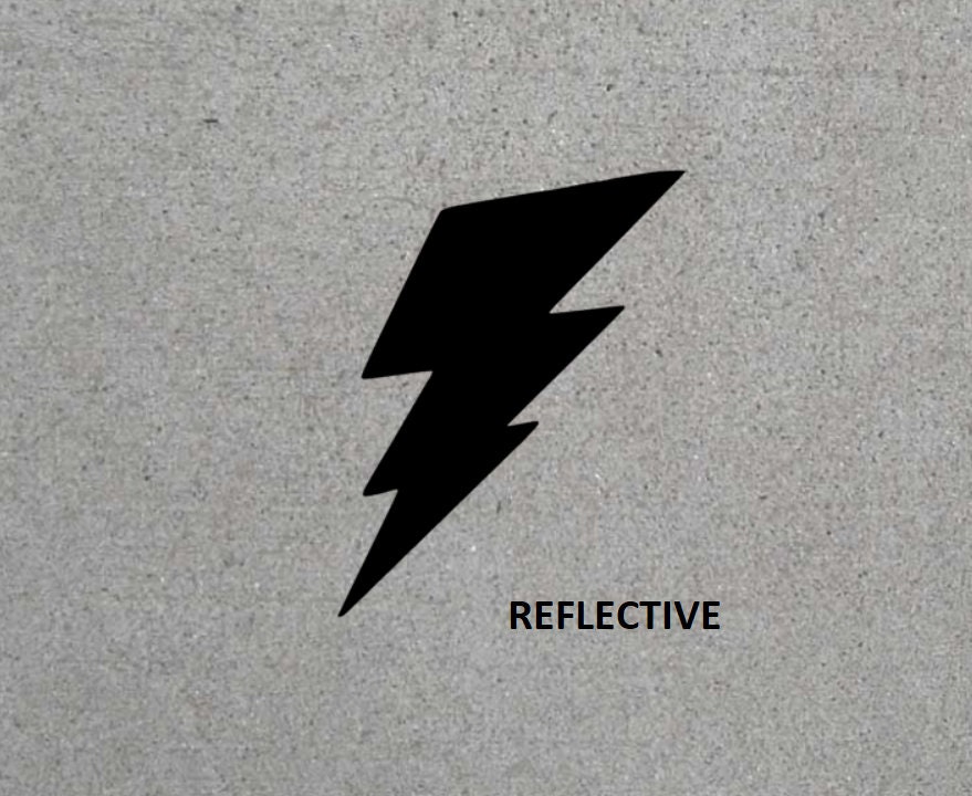 REFLECTIVE Lightning Bolt Vinyl Sticker Decal - Etsy