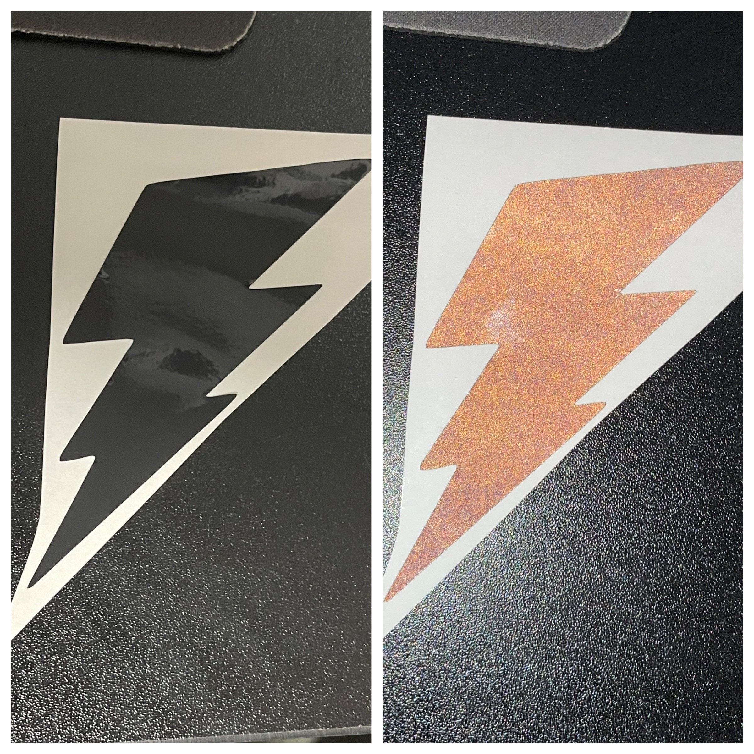 REFLECTIVE Lightning Bolt Vinyl Sticker Decal - Etsy