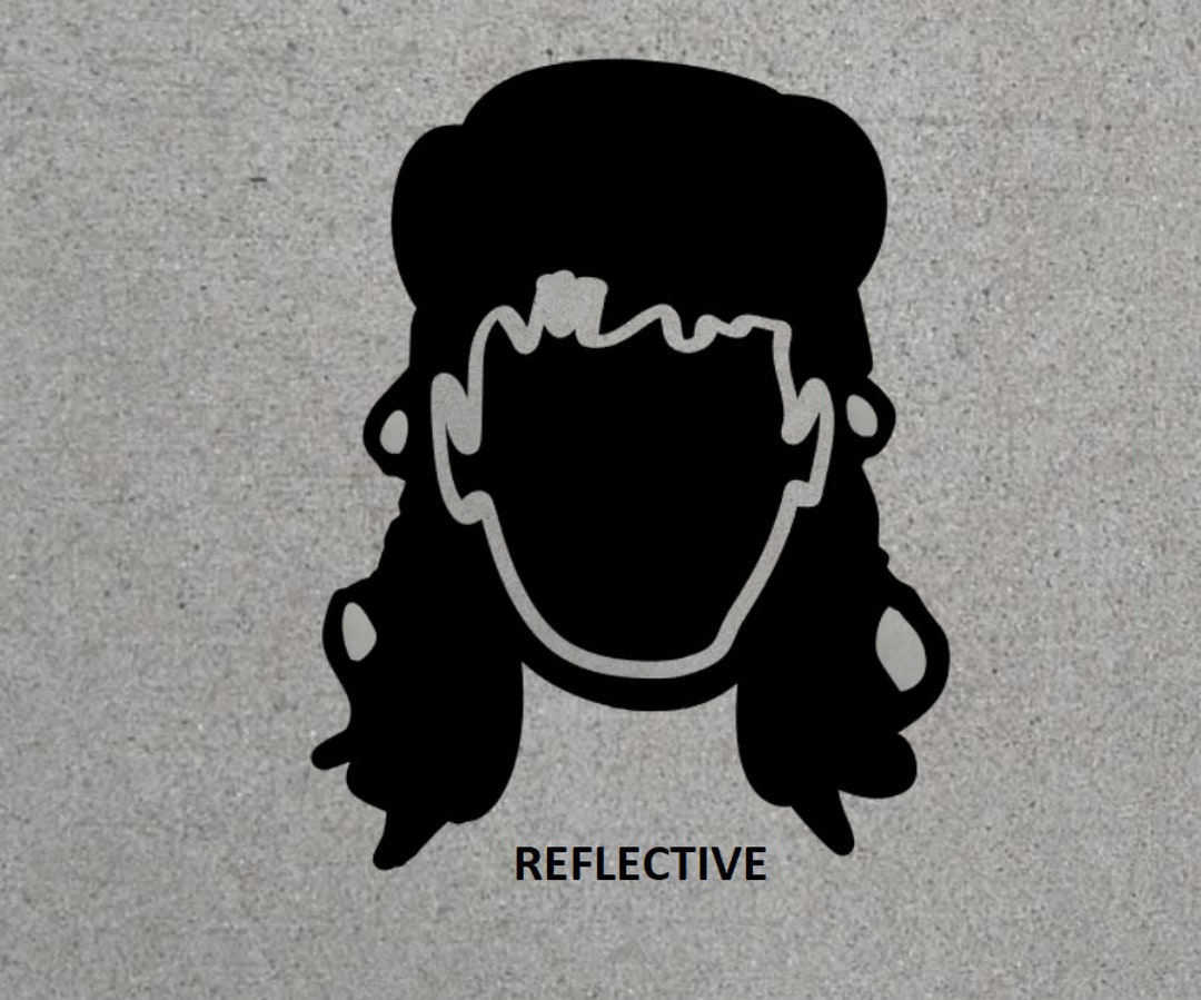 REFLECTIVE Mullet Vinyl Sticker Decal - Etsy