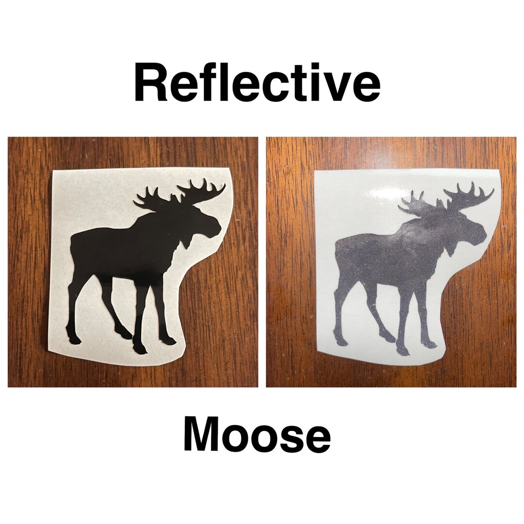 REFLECTIVE Moose Decal Sticker - Etsy