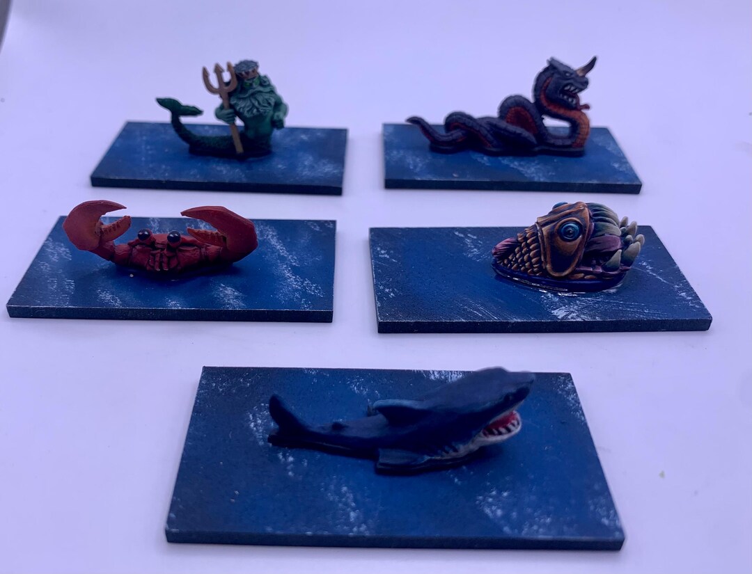Sea Beasts Man O’ War Painted Miniatures Warhammer - Etsy