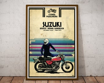 Motorcycle Poster | Etsy