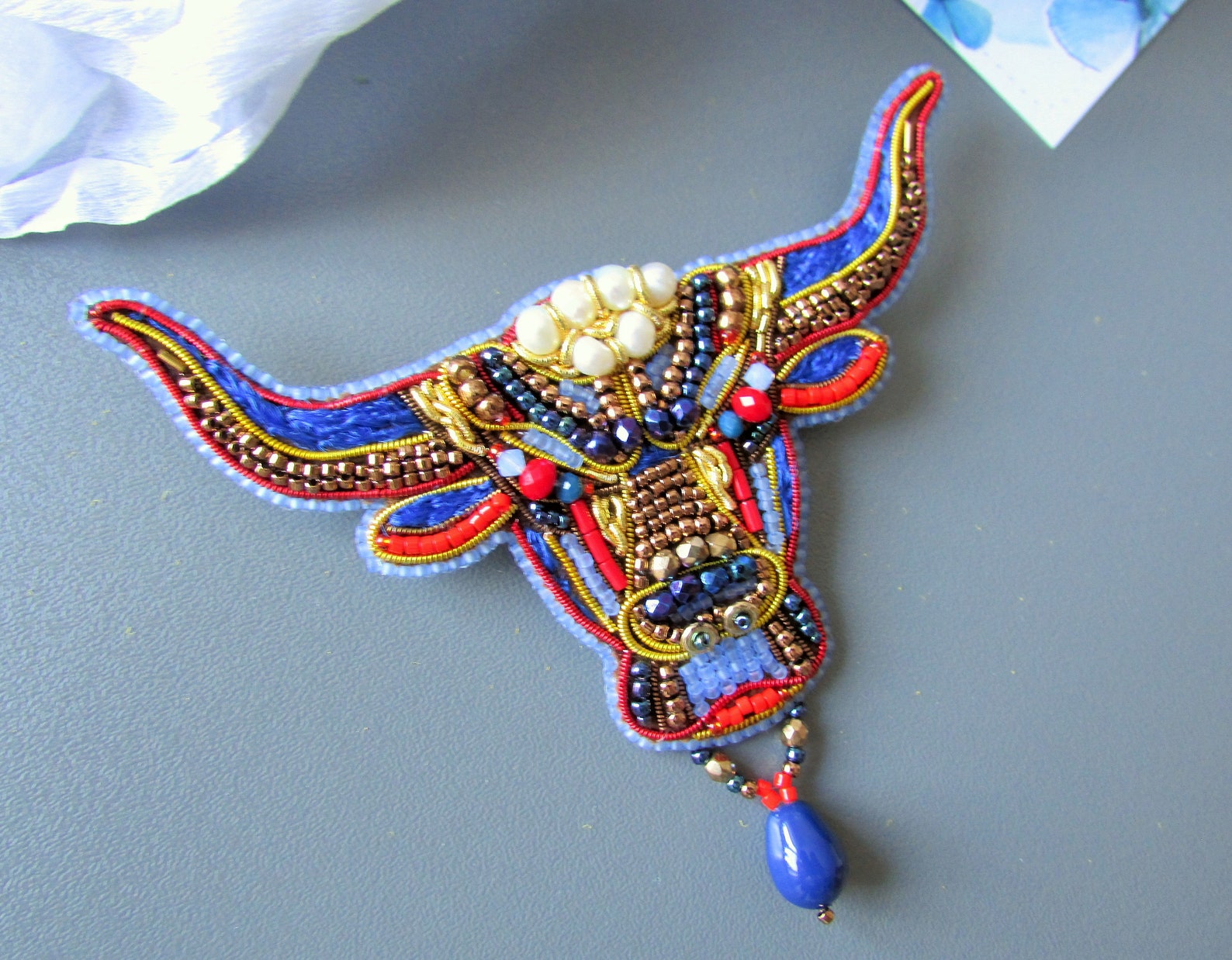 Cow Skull Art, Bull Skull, Bull Brooch, Zodiac Sign Brooch, Taurus Bull ...