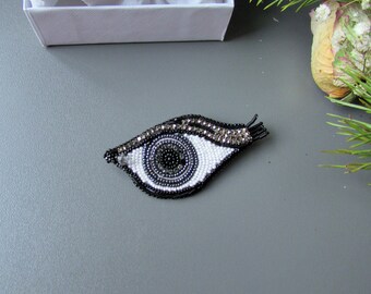 Beaded Eye Brooch | Etsy