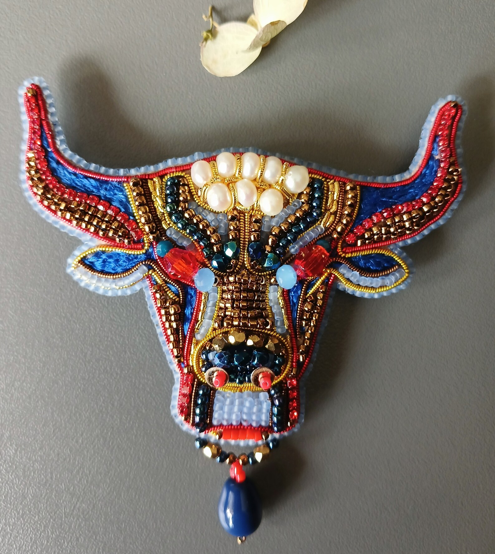 Cow Skull Art, Bull Skull, Bull Brooch, Zodiac Sign Brooch, Taurus Bull ...