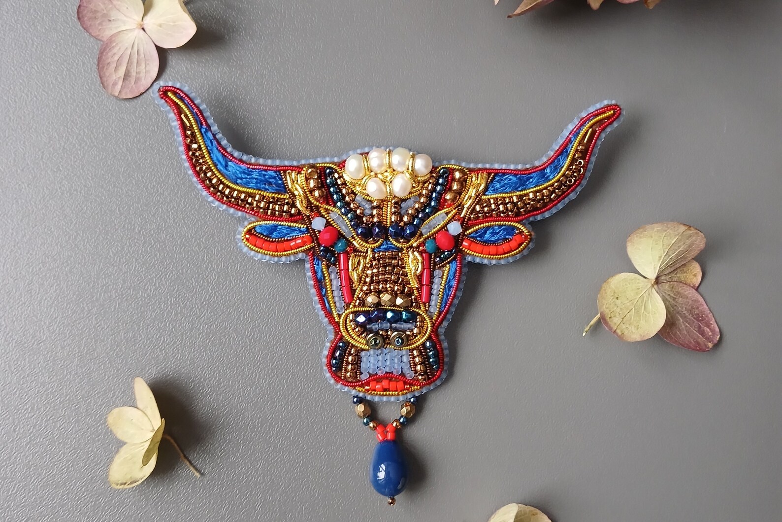 Cow Skull Art, Bull Skull, Bull Brooch, Zodiac Sign Brooch, Taurus Bull ...