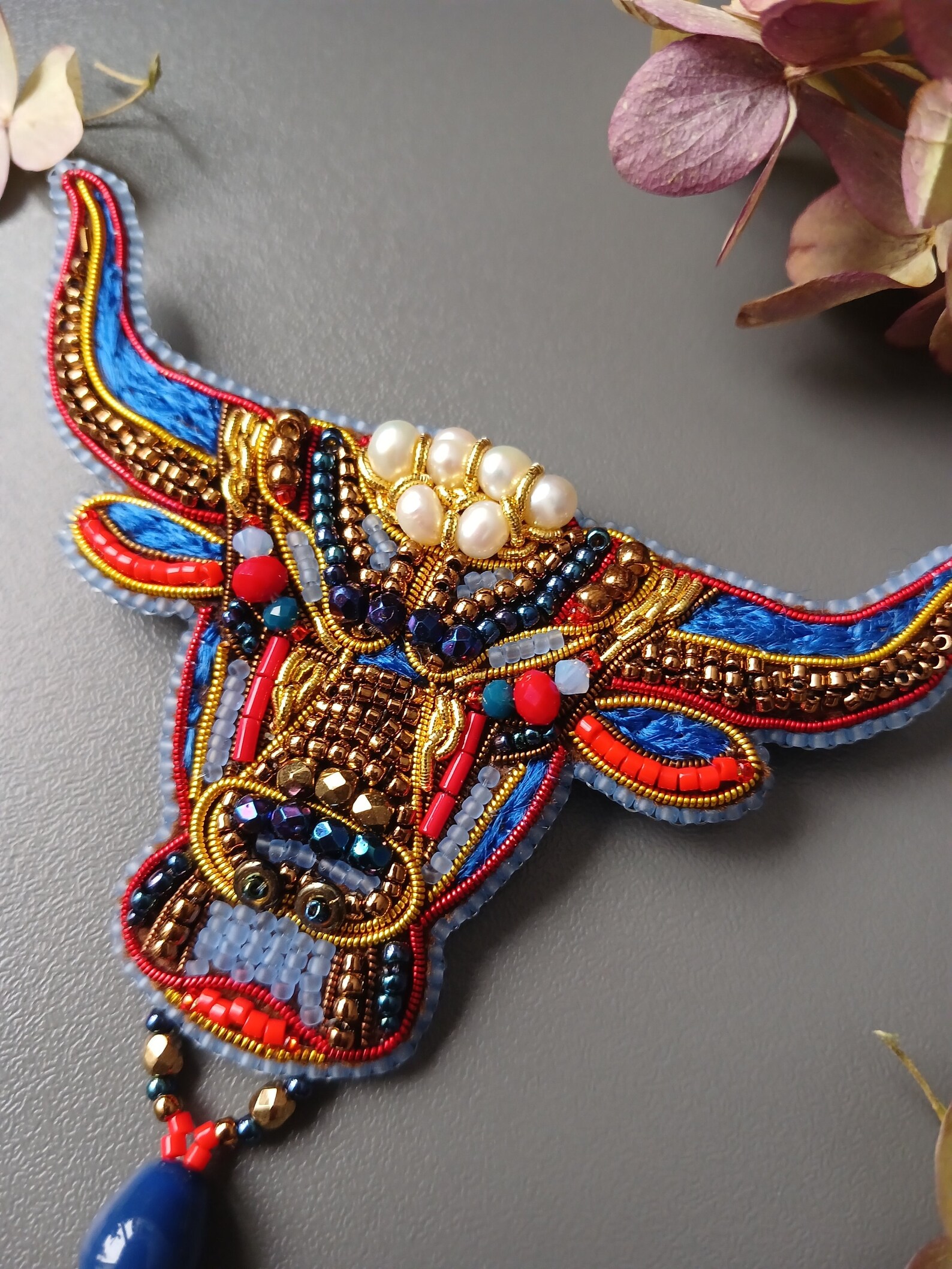 Cow Skull Art, Bull Skull, Bull Brooch, Zodiac Sign Brooch, Taurus Bull ...