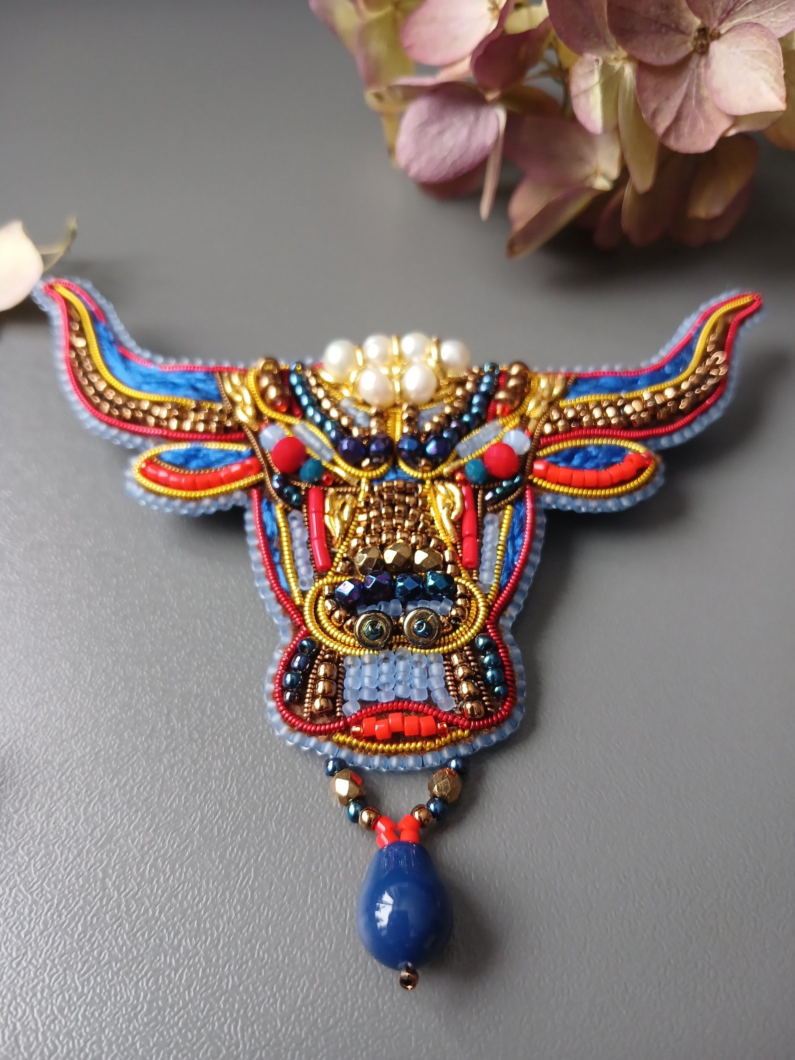 Cow Skull Art, Bull Skull, Bull Brooch, Zodiac Sign Brooch, Taurus Bull ...