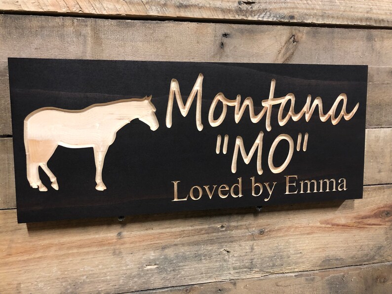 Horse Stall Sign Custom Horse Sign Horse Stall Equestrian | Etsy