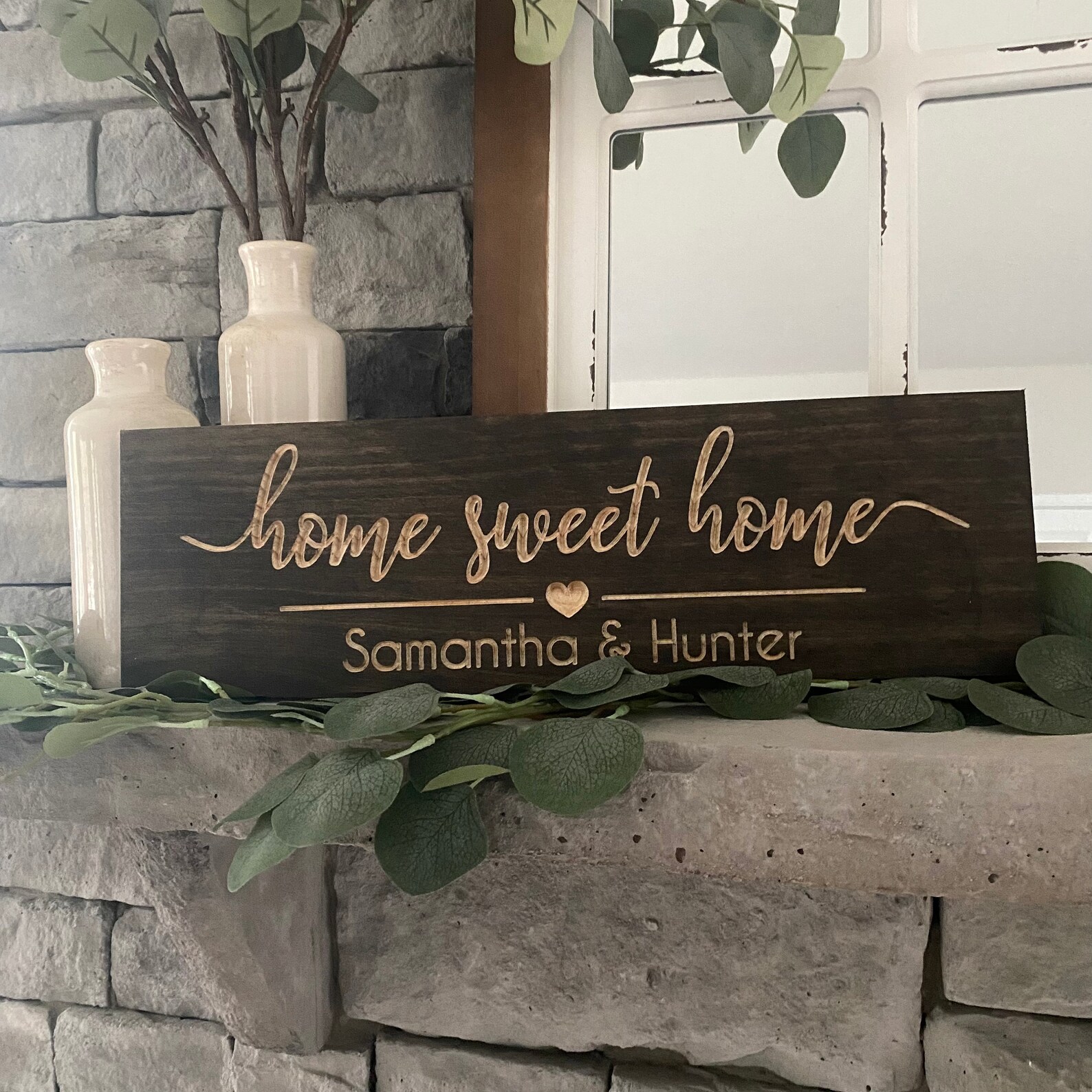 Home Sweet Home First Home Sign Family Name Sign Closing - Etsy