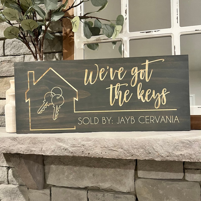 Weve Got the Keys Realtor Sign Real Estate Closing Sign - Etsy