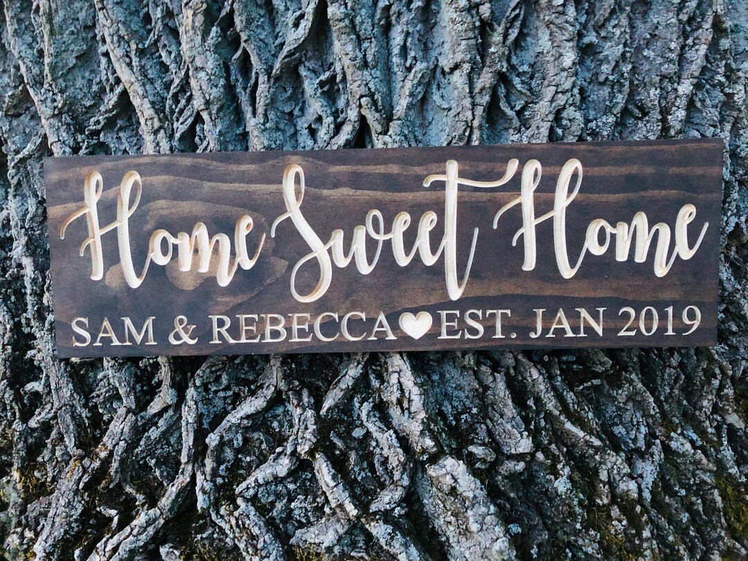 Home Sweet Home Custom Signs First Home New Home Closing - Etsy