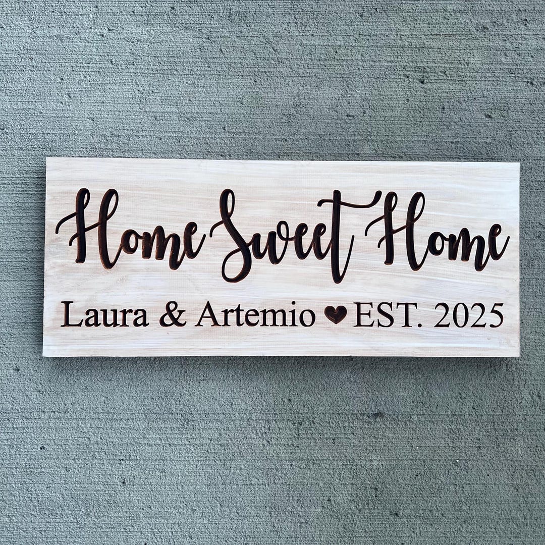 Home Sweet Home, Custom Signs, First Home, New Home, Closing Gift ...