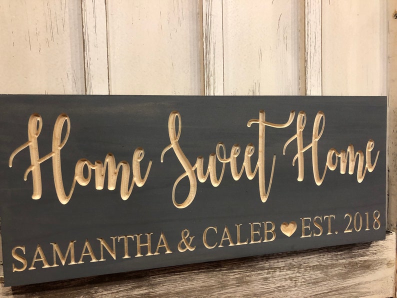 Home Sweet Home Custom Signs First Home New Home Closing - Etsy