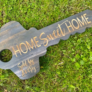 Home Sweet Home Key Sign: Realtor Closing Gift, Housewarming Decor - Etsy