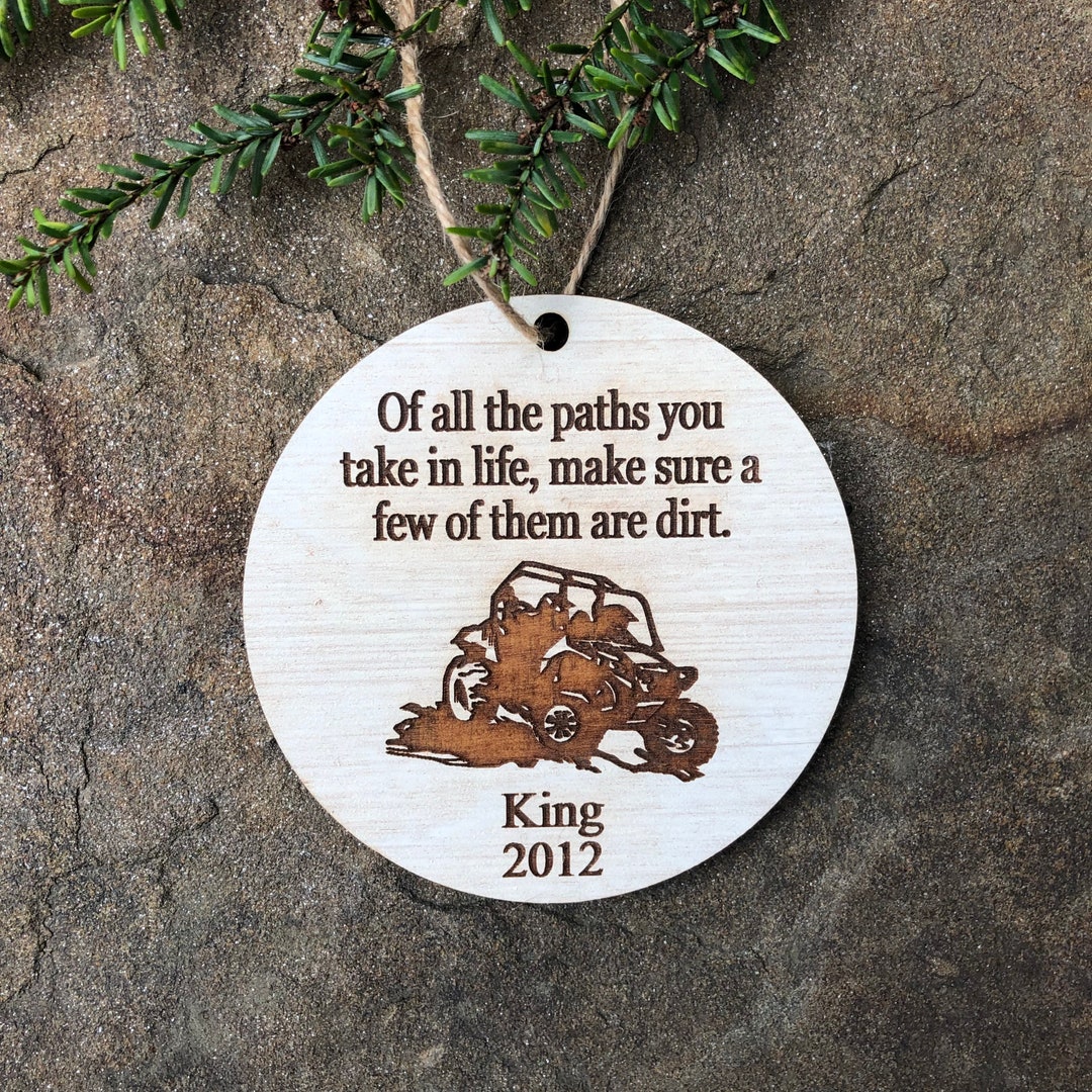 UTV, Racing, Christmas Ornament, Engraved Gift, Adventure, Travel, ATV ...