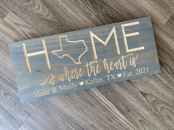 Wall Décor Home & Living Wall Hangings Any State, Housewarming State ...