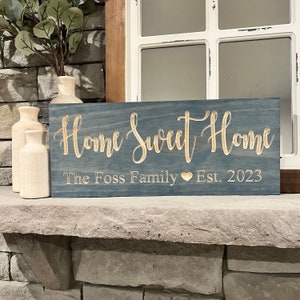 Home Sweet Home, Custom Signs, First Home, New Home, Closing Gift ...
