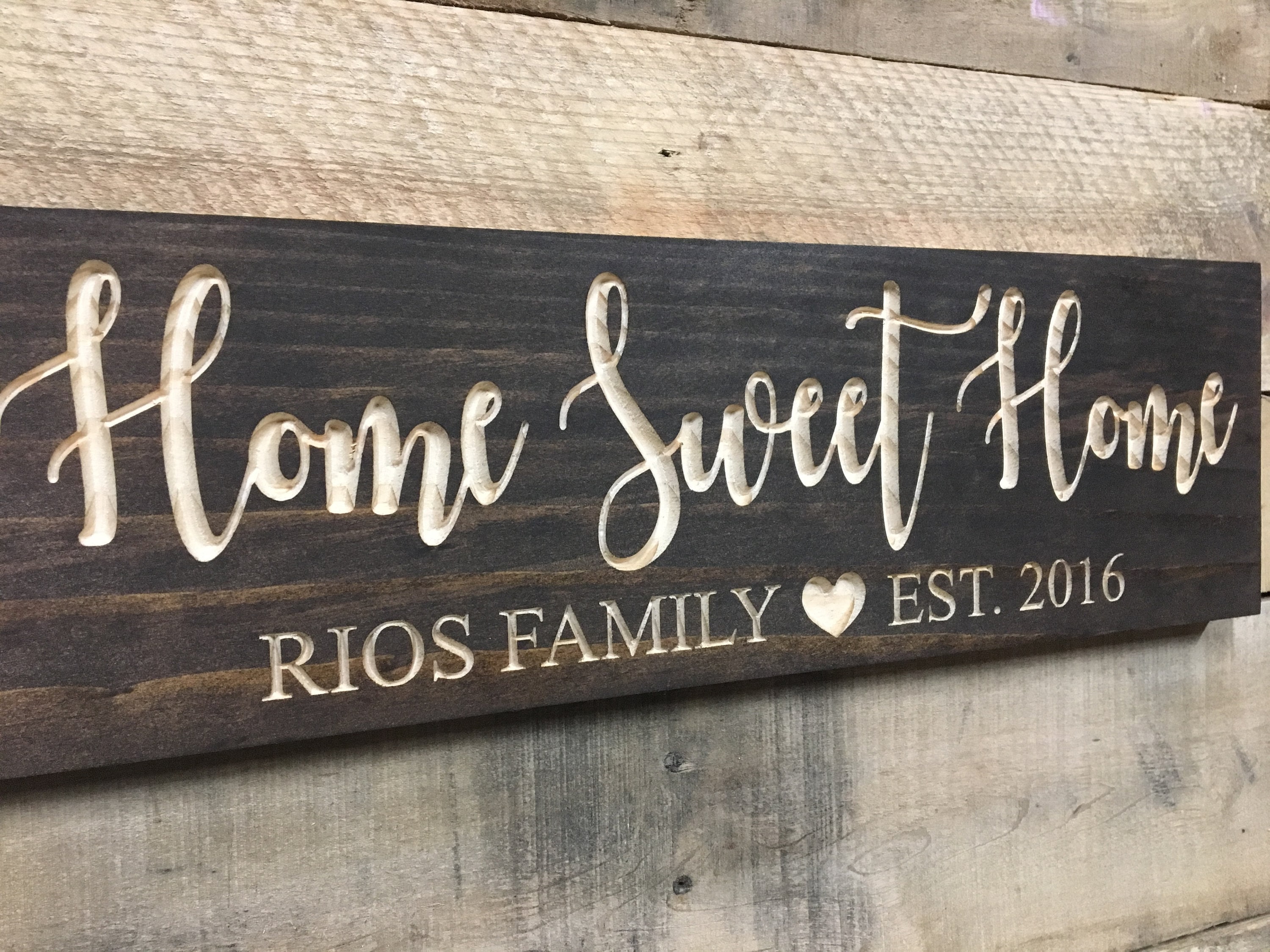 Home Sweet Home, Custom Signs, First Home, New Home, Closing Gift ...