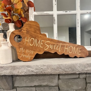 Couple’s Home Sweet Home Key, New Home Key, Realtor Gift for Client ...