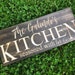 Kitchen Sign Personalized Home Decor Housewarming Gift - Etsy