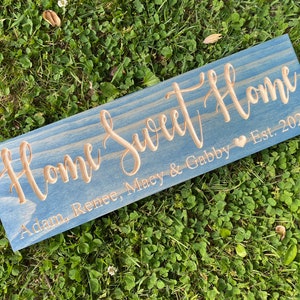 Home Sweet Home, Custom Signs, First Home, New Home, Closing Gift ...