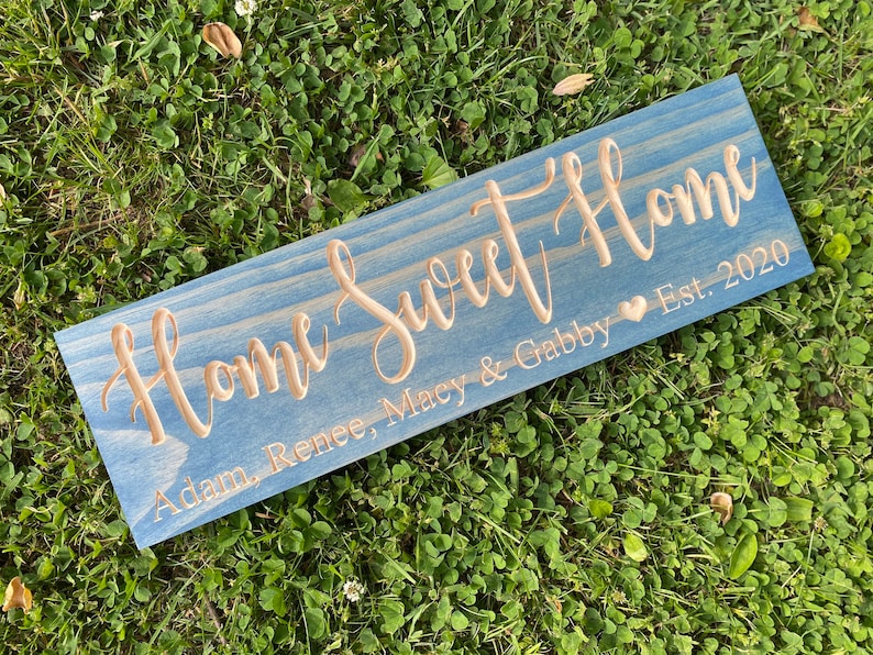Home Sweet Home Custom Signs First Home New Home Closing - Etsy