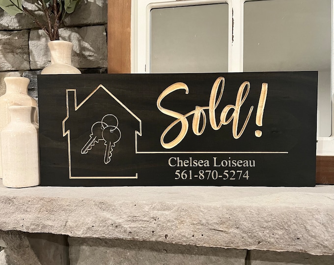 SOLD Photo Prop, Closing Day Sign, Realtor Sign, Realtor Photo Prop ...